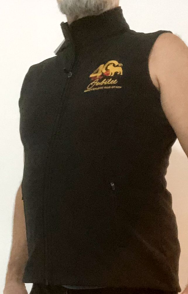 Black Soft Shell Vest (Men’s) – with embroidered Ruby Jubilee Logo ...